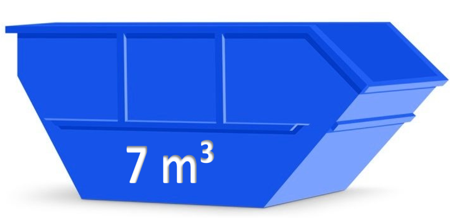 7 Kubikmeter Absetzcontainer für Grünabfall | Containerdienst Westerwald