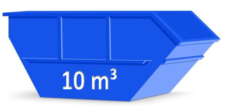 10 Kubikmeter Absetzcontainer für Grünabfall | Containerdienst Westerwald